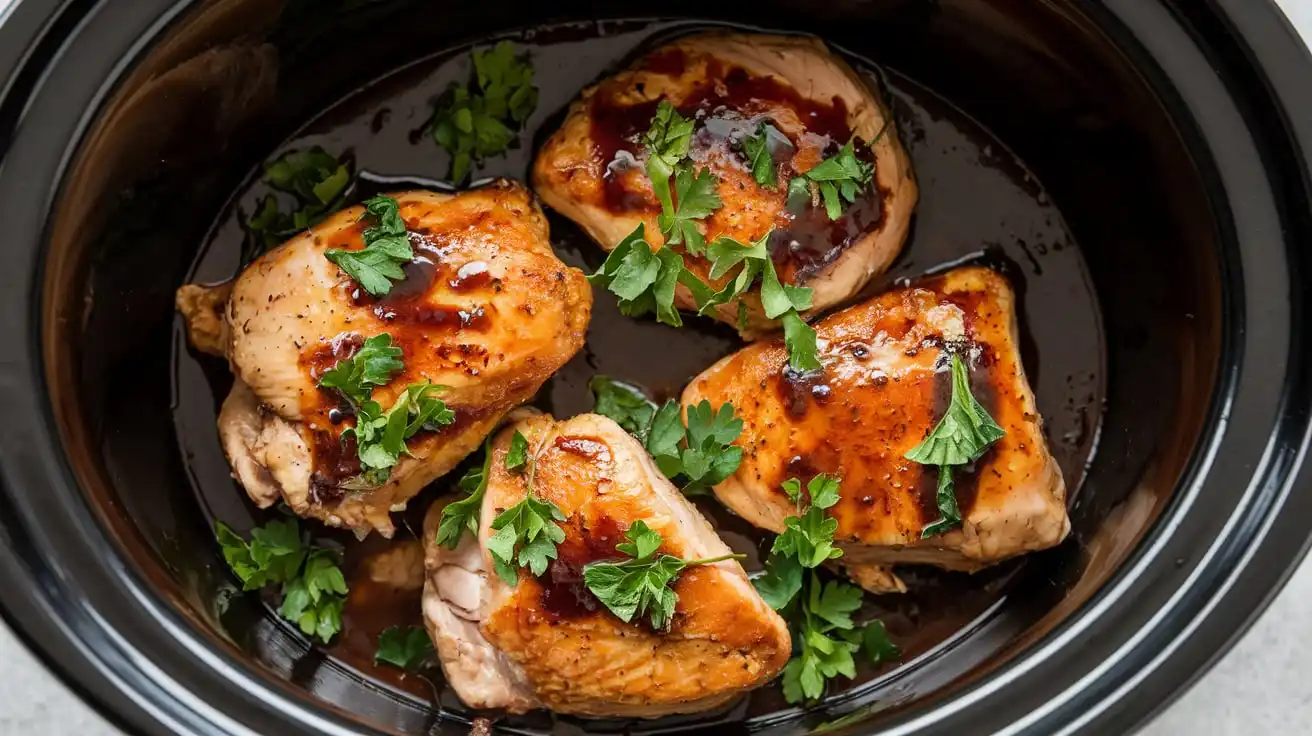 Easy Slow Cooker Balsamic Chicken Recipe
