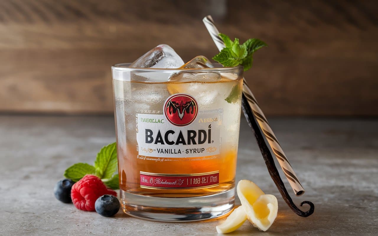 Bacardi Rum Vanilla Syrup Cocktail Recipe